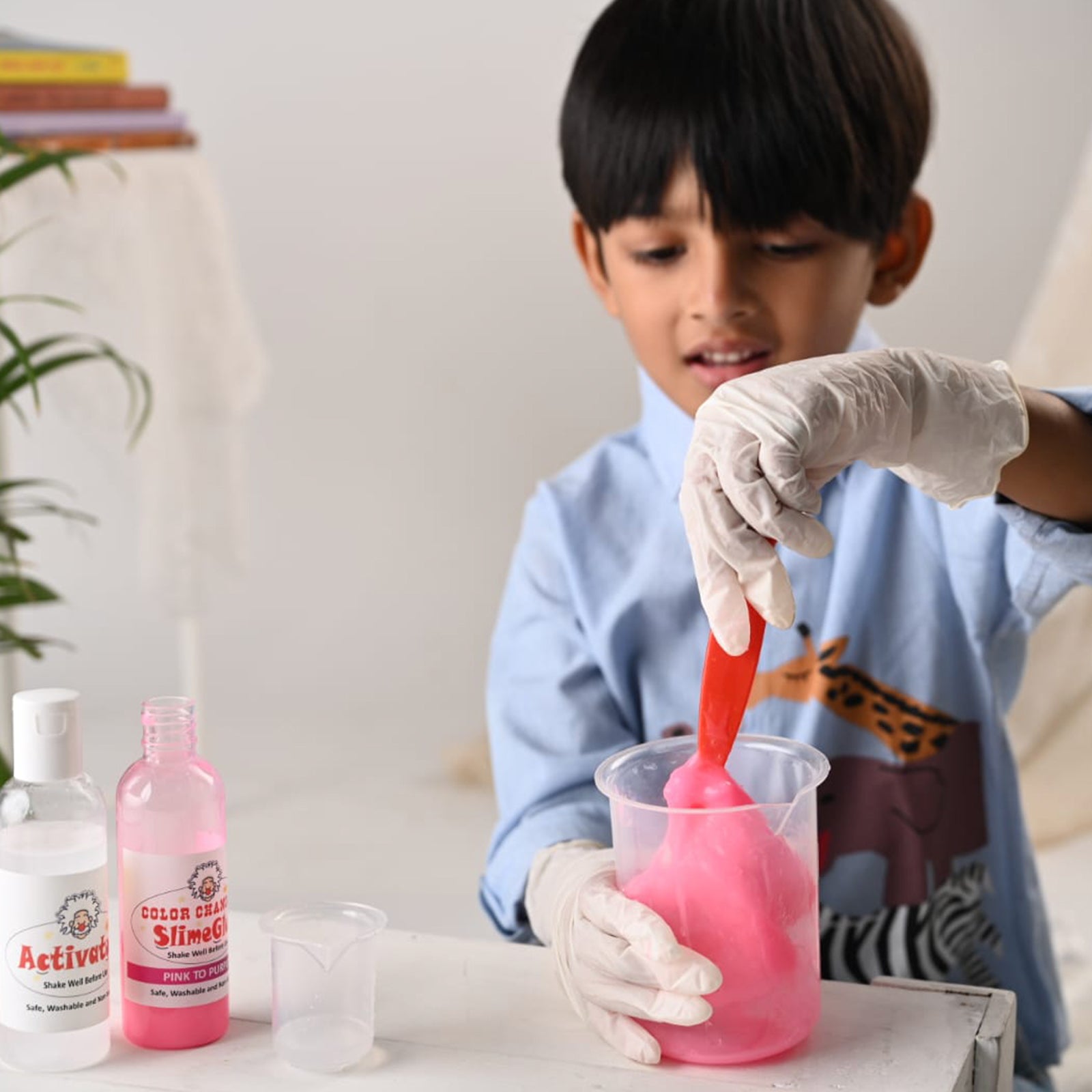 Color changing slime DIY kit[Pink] – Littlebrains