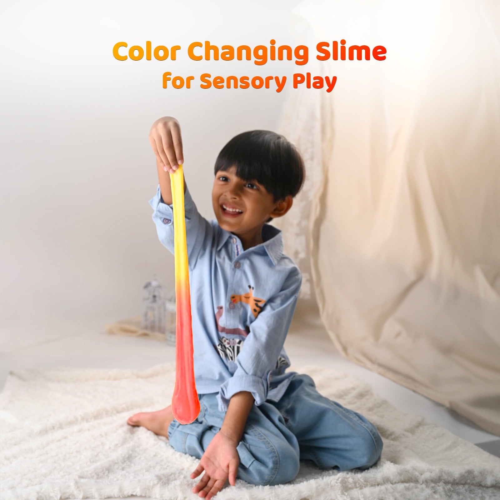 Color changing slime DIY kit[Yellow]